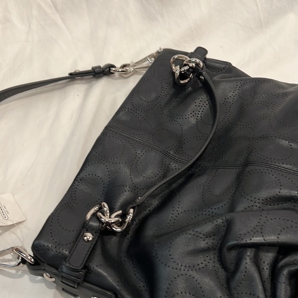 Coach | Bags | Coach Perf Lth Brooke Black Bag | Poshmark